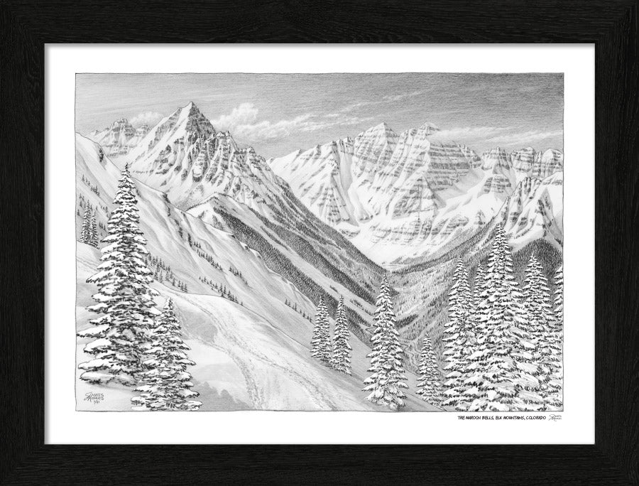 Maroon Bells Sketch – James Niehues