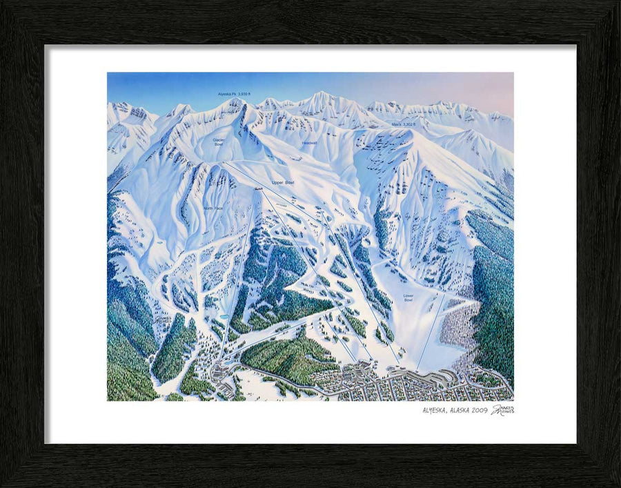 Alyeska Ski Map – James Niehues