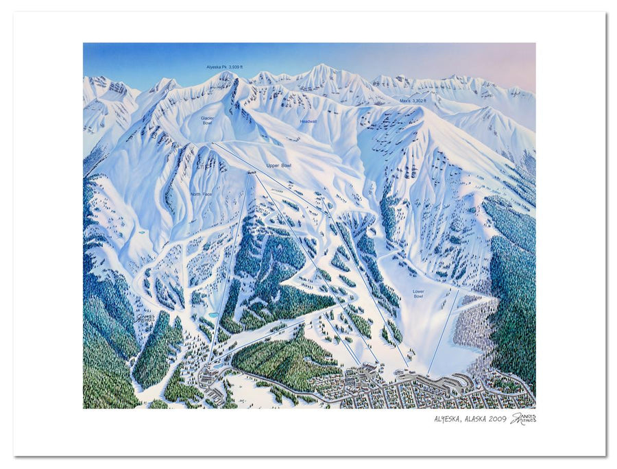 Alyeska Ski Map – James Niehues