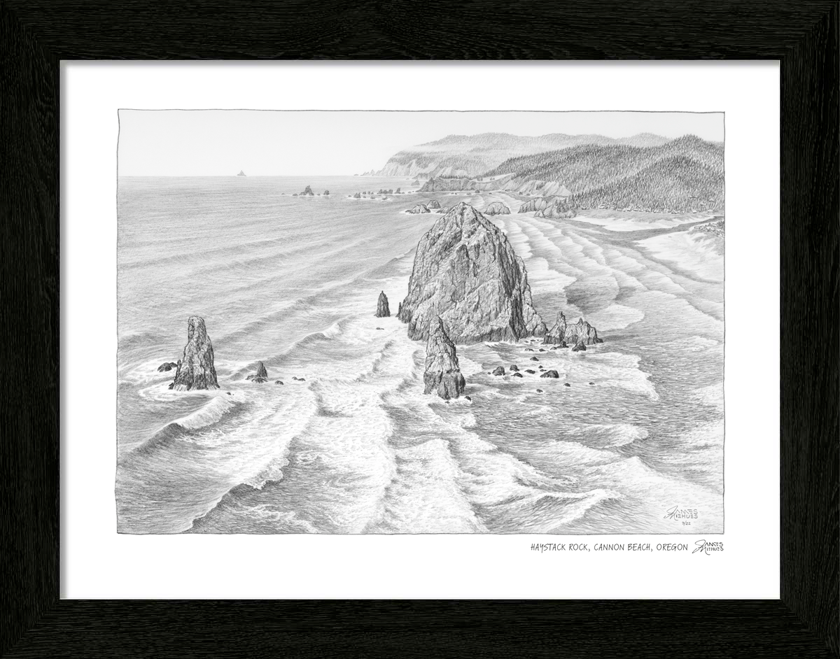 Haystack Rock Sketch – James Niehues